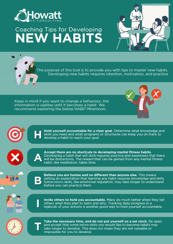Coaching Tips for Developing New Habits - HowattHR